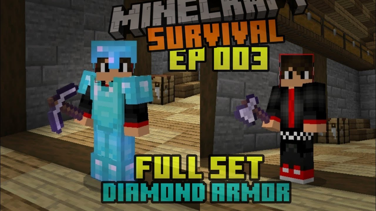 Minecraft Survivel EP 003 I Bought Full Set Diamond Armor From ...