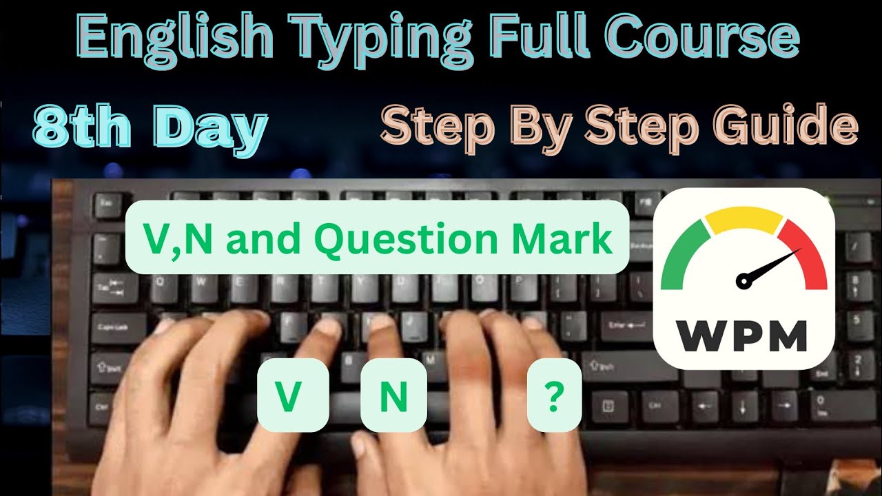 English Typing Course with Typing Master | Lesson 8: Learn Fast Typing ...
