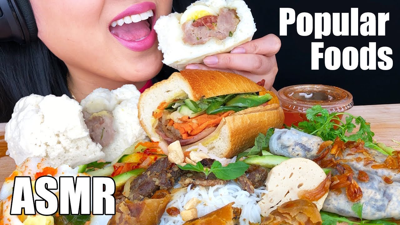 ASMR POPULAR VIETNAMESE FOODS (No Talking) | ASMR Eating Sounds | ASMR ...