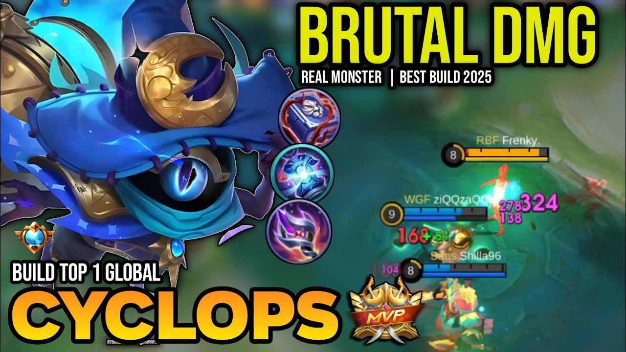 CYCLOPS BEST BUILD 2025 | BUILD TOP 1 GLOBAL CYCLOPS GAMEPLAY | MOBILE ...