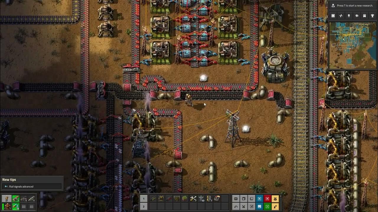 3-belt inserter stack - Factorio - YouTube