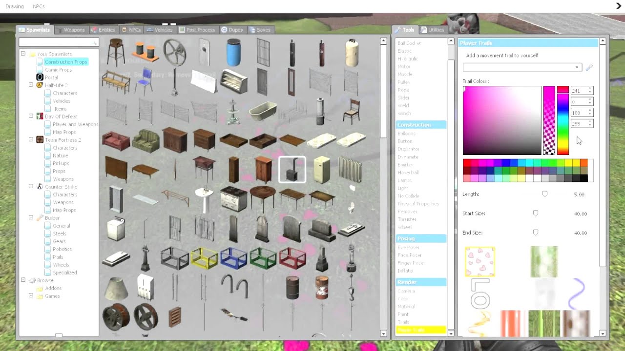 Player Trails Tool - Garry's Mod - YouTube