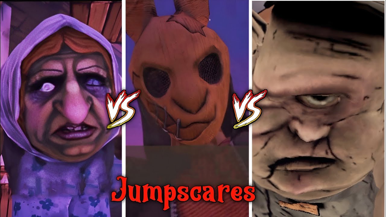 All Jumpscares of Horror Tale 1 Kidnapper | Witch Cry | A Stranger ...