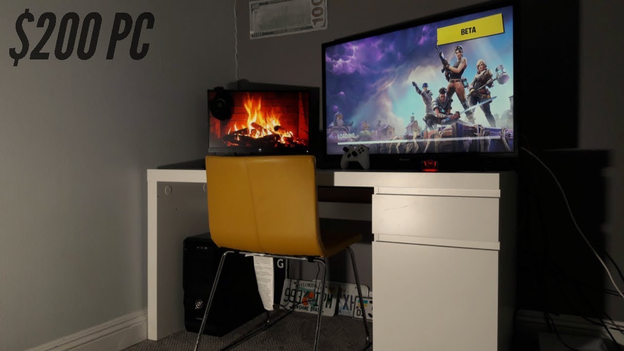 My $200 PC setup! - YouTube