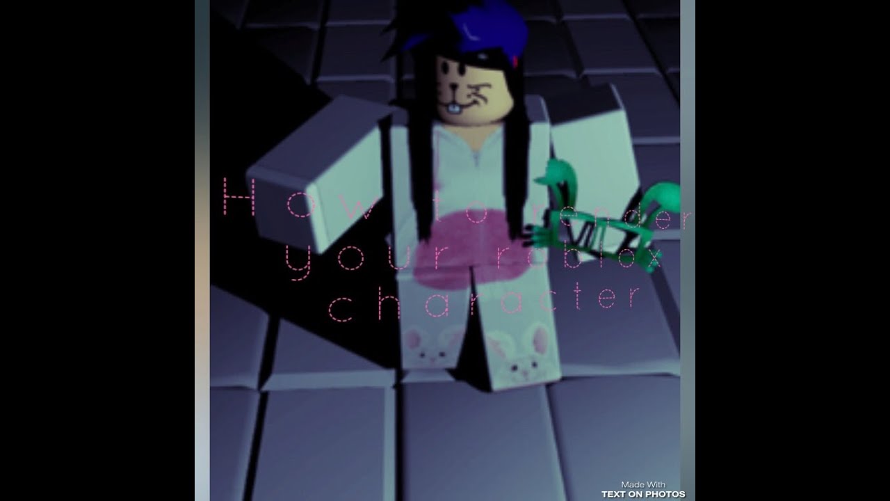 How To Render your ROBLOX Character. - YouTube