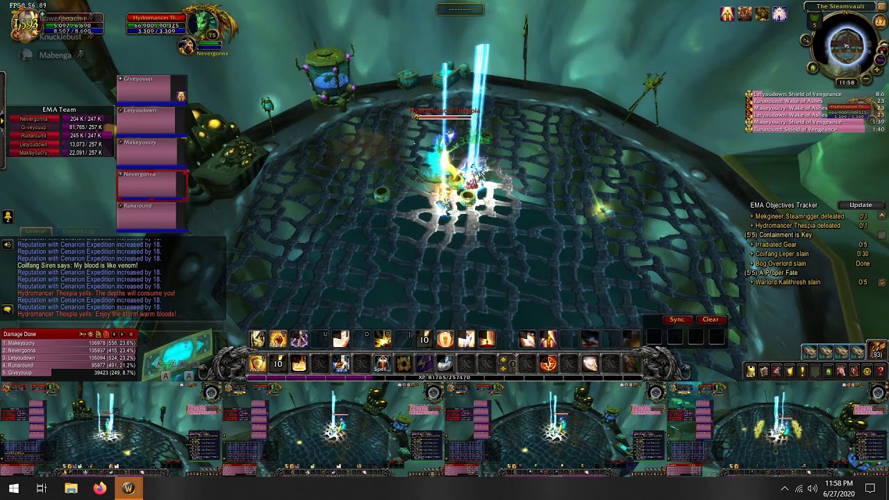 5x Paladins Multiboxing WoW The Steamvault - YouTube