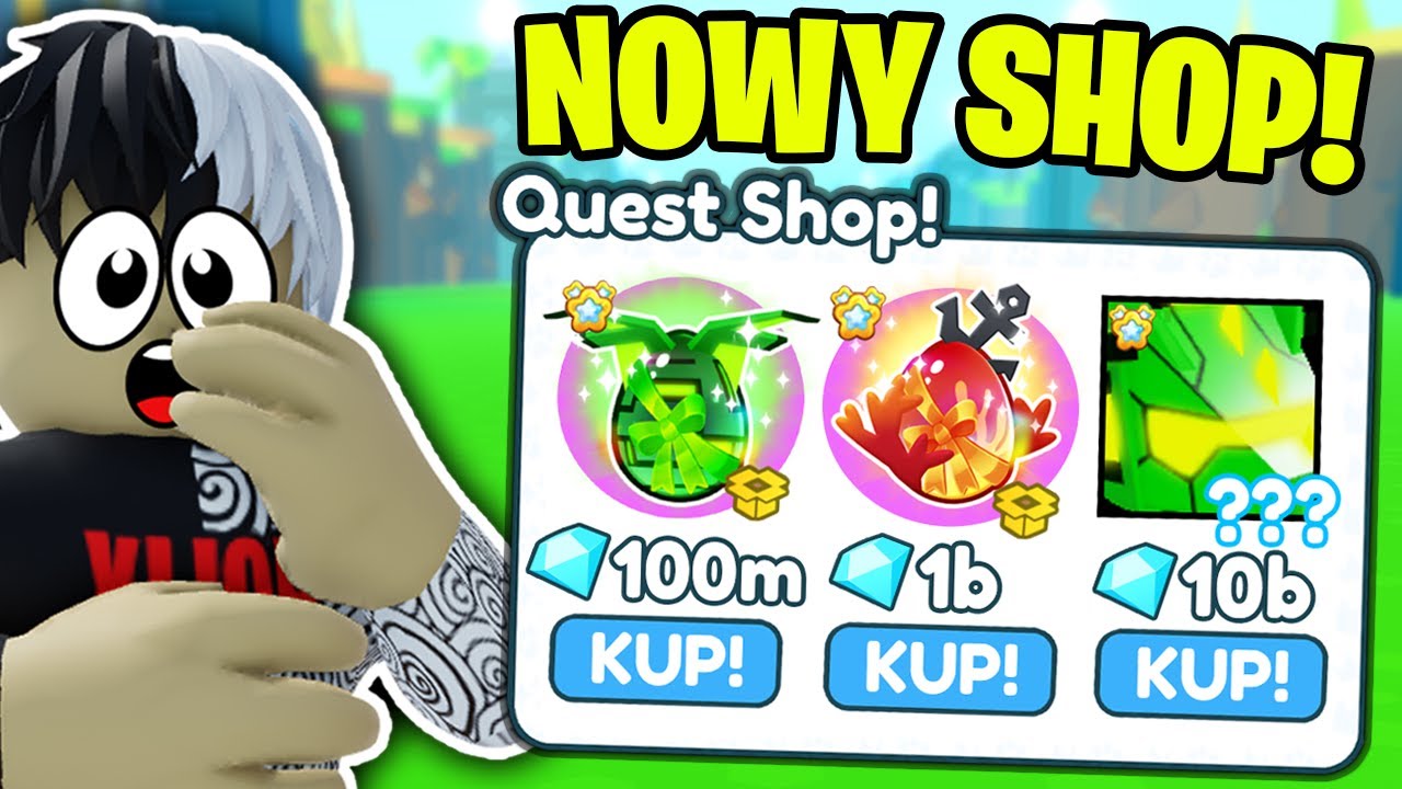 NOWY QUEST SHOP Z EXCLUSIVE JAJKAMI w PET SIMULATOR X😲 - YouTube