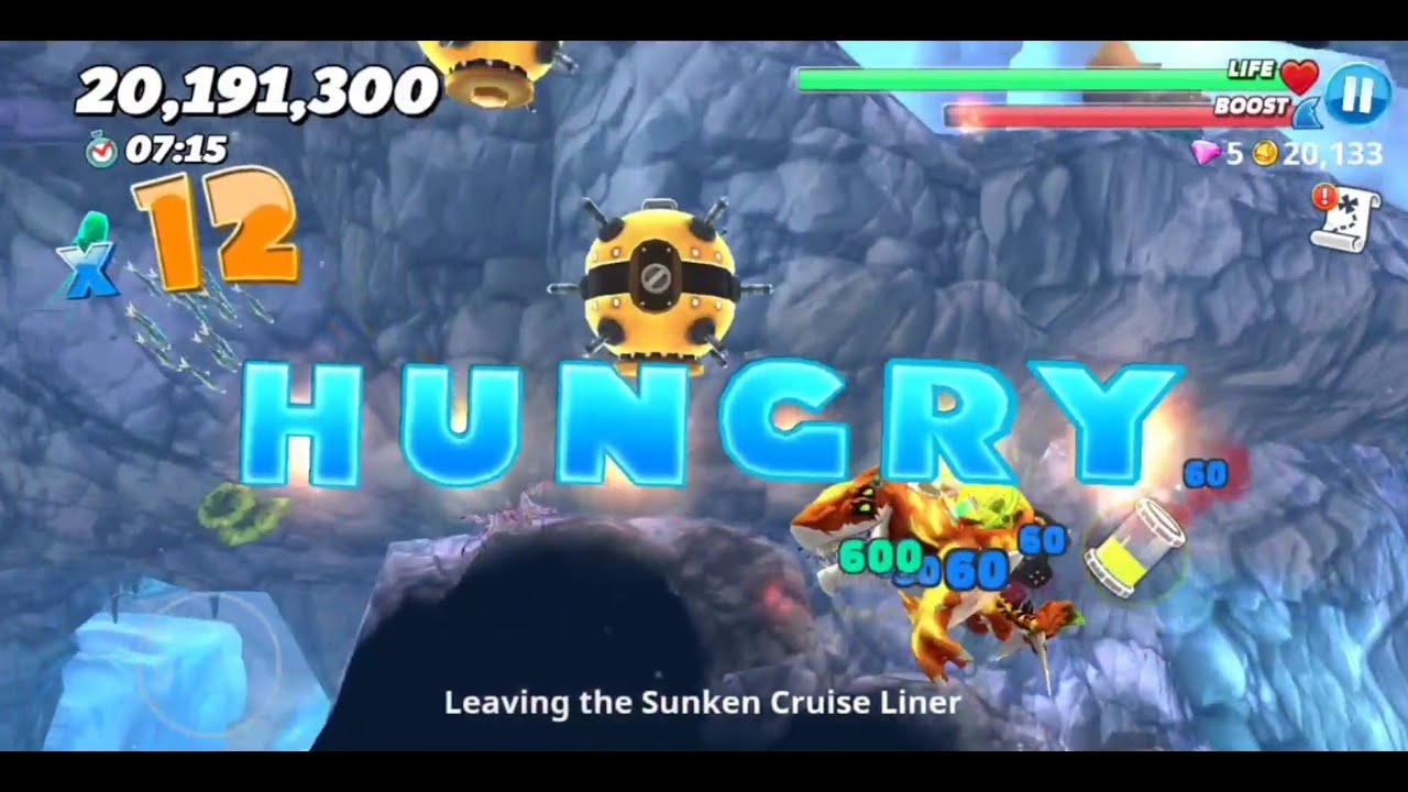 Hungry Shark World get world HUNGRY ( Hungry Ke Boss ) - YouTube