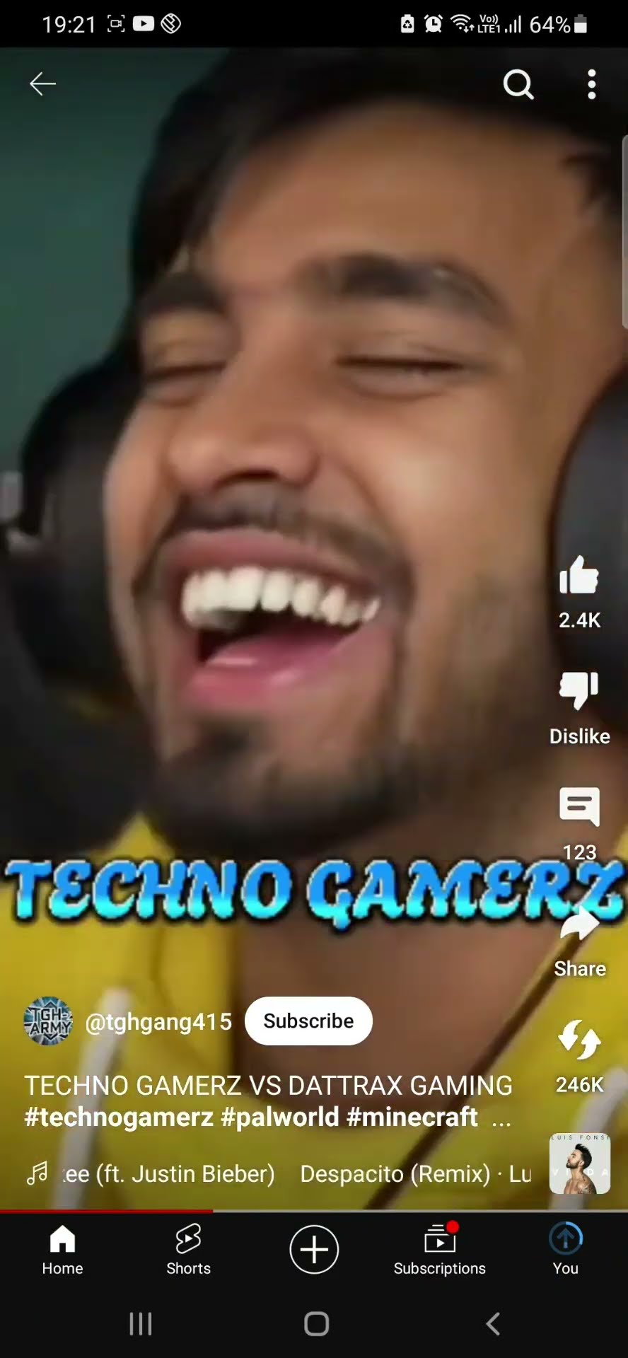 DATTREX GAMEING VS TECHNO GAMER - YouTube