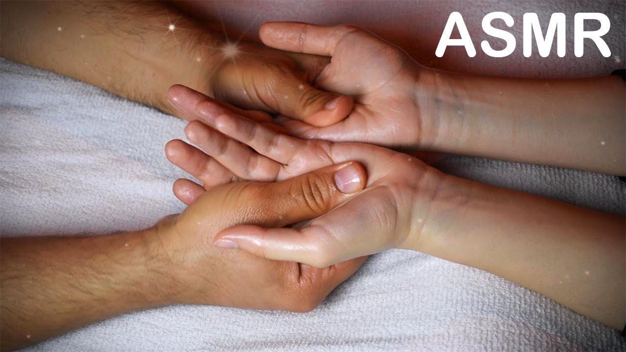 ASMR hand massage with coconut oil, musical (no talking) - YouTube