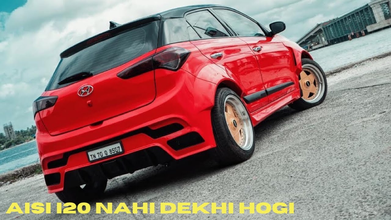 India’s most modified & Badass Hyundai i20 | CustomKits | 17Inch Alloy ...