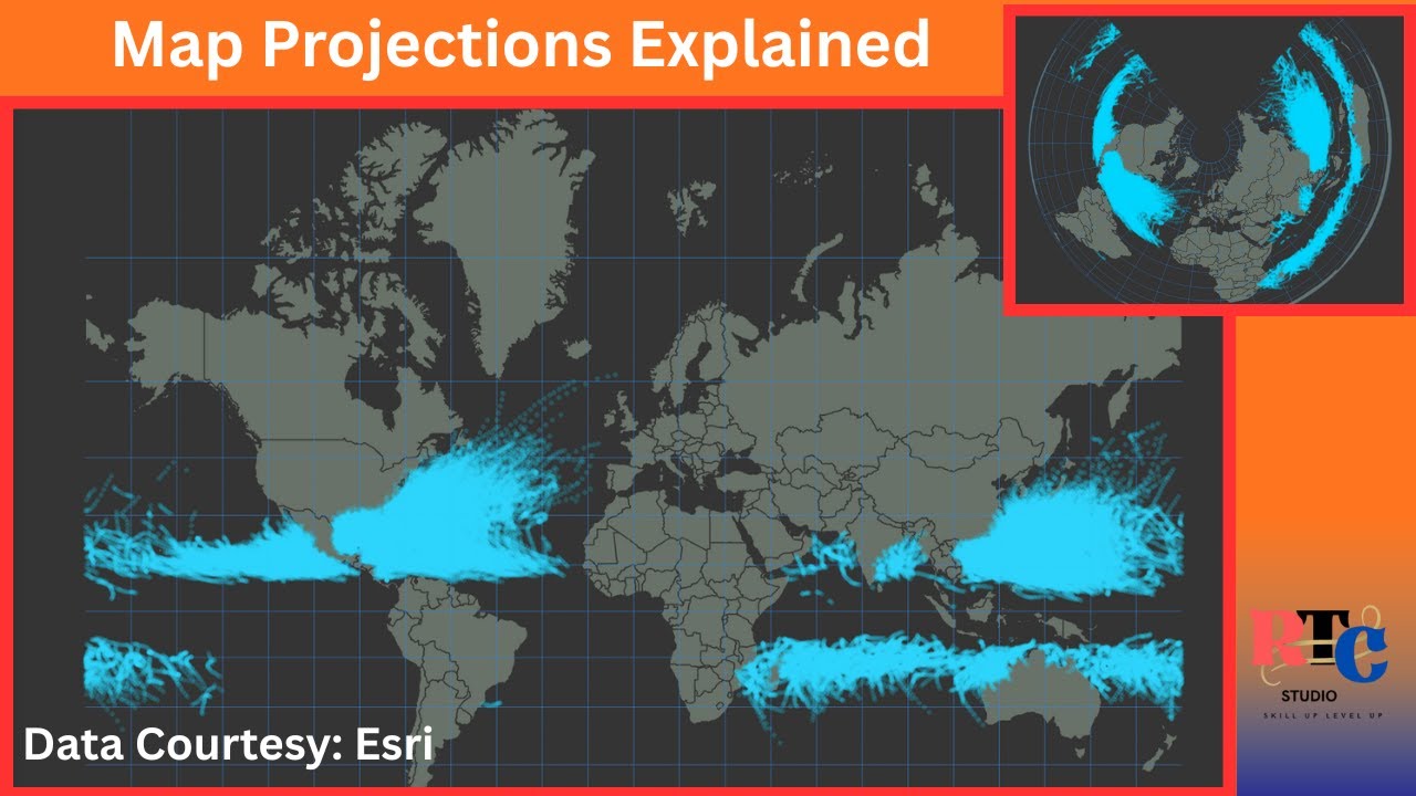 ArcGIS Pro Tutorial: Map Projections Explained Using Esri Educational ...