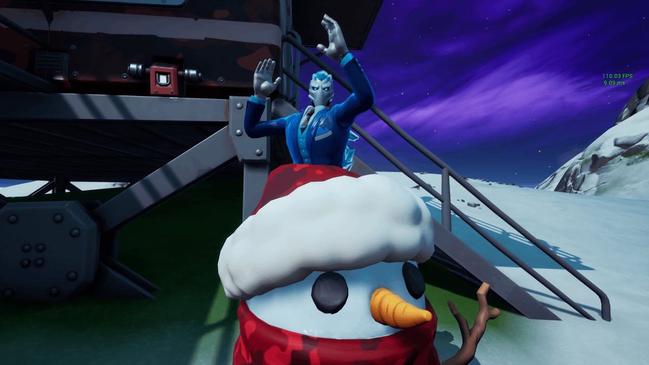 Hide Inside A Sneaky Snowmando In Different Matches In Fortnite - YouTube