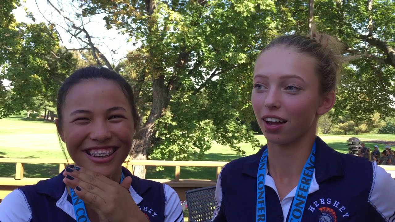 Hershey golfers Amanda Gerrish, right, and Abby Han took 2nd and 3rd ...