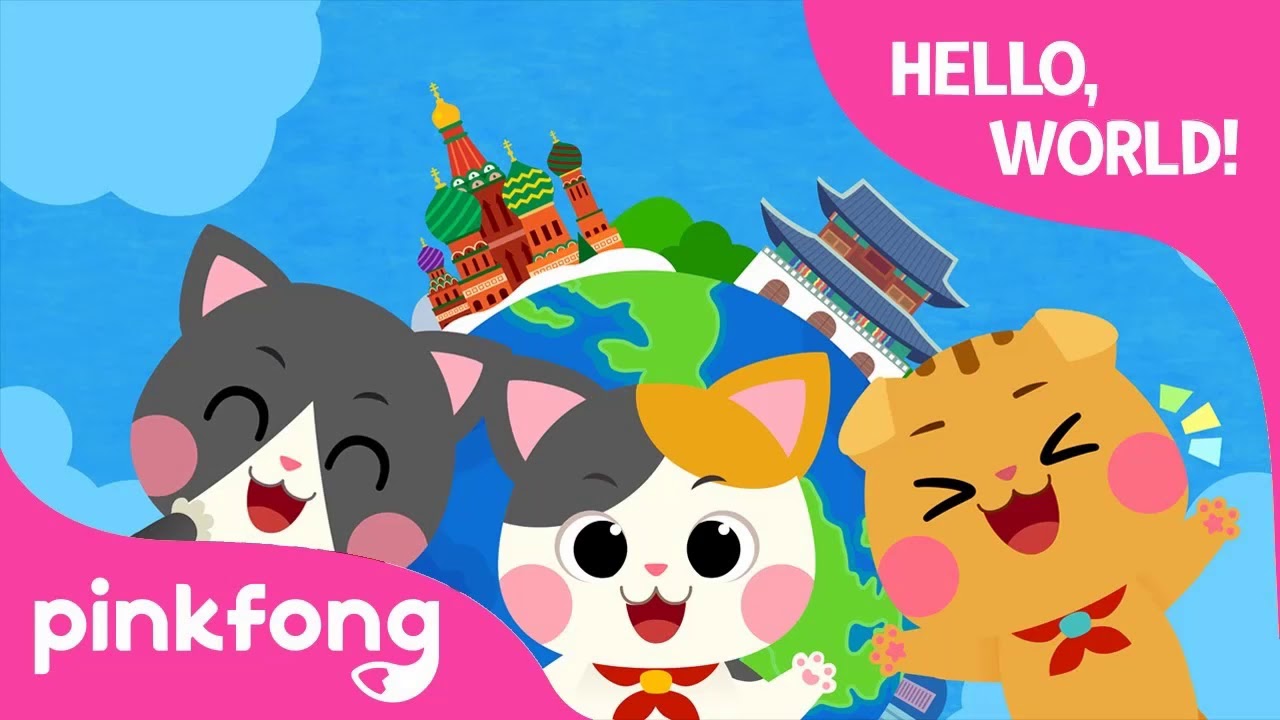 Hello to All our Friends | The World Song | Cotomo Cats | Pinkfong ...