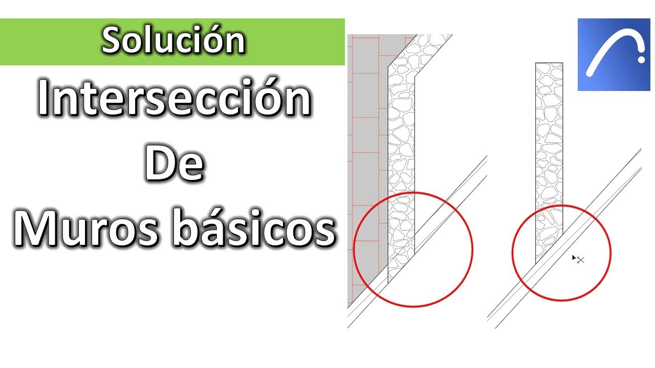 #archicad SOLUCION INTERSECCION DE MUROS BASICOS - YouTube