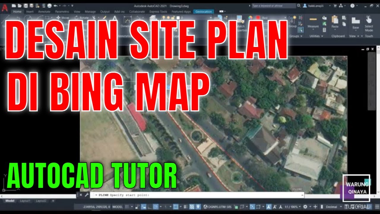 DESAIN SITE PLAN DI BING MAP - YouTube