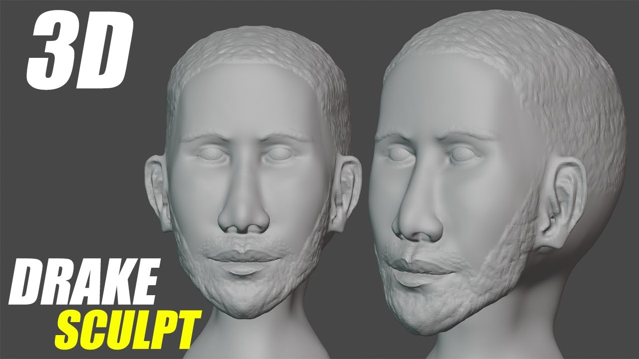 How I Sculpted Drake In Blender 3d | Blender Tutorial - YouTube