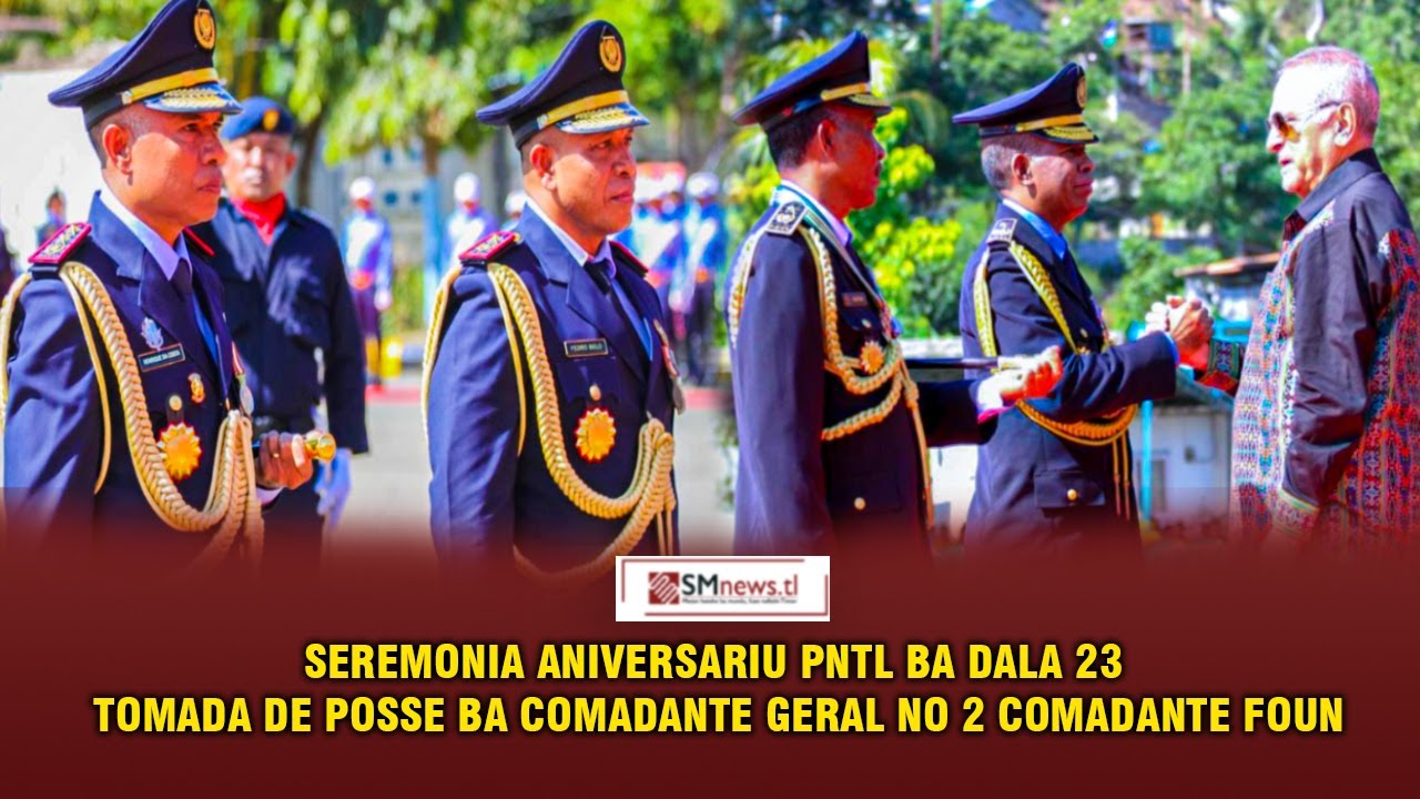 Serimonia Aniversario PNTL ba Dala 23 no Tomada de Posse ba Komandante ...