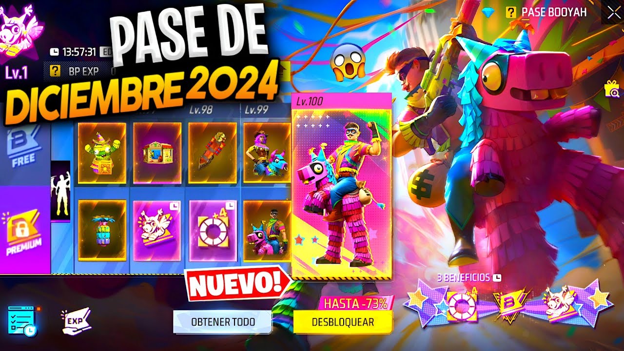 ¡NUEVO PASE BOOYAH DE DICIEMBRE 2024 de FREE FIRE PROXIMO PASE ELITE ...