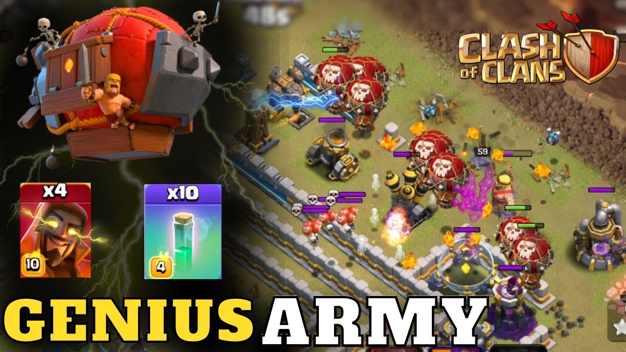 GENIUS PEOPLE USE GENIUS ARMY 🧠 (Clash of Clans) - YouTube