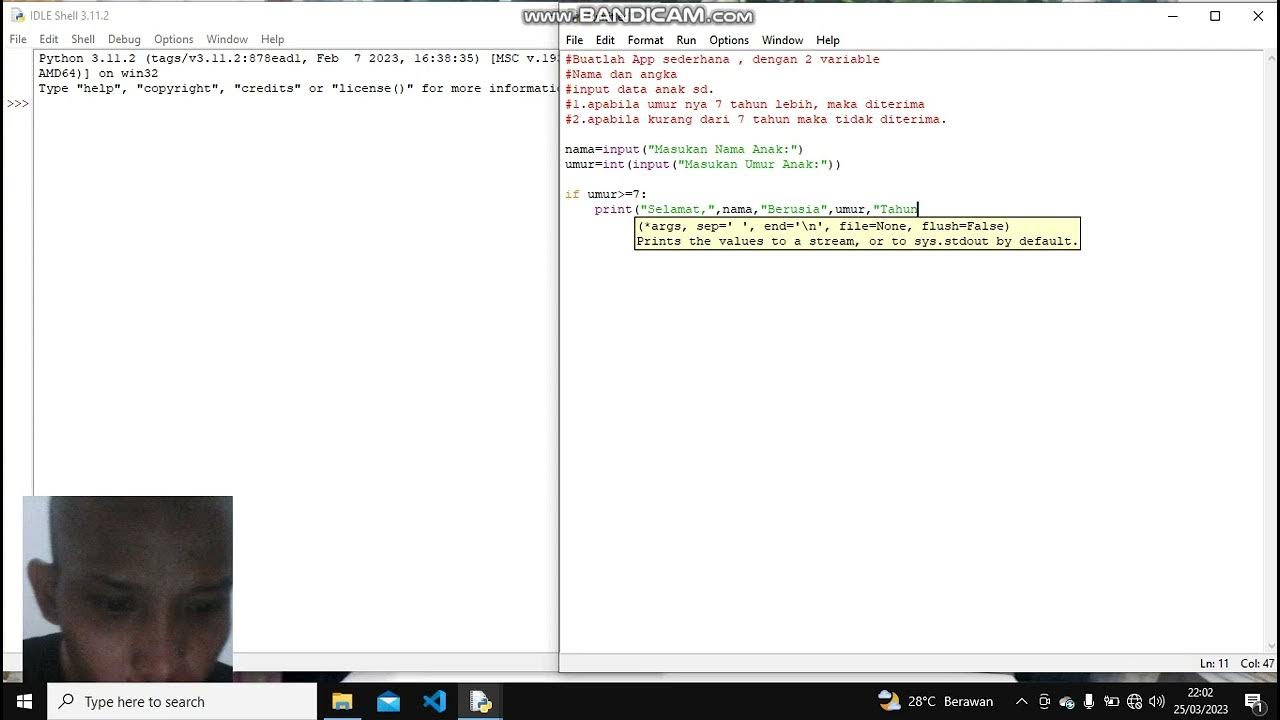 Tugas Input Data - Mahasiswa Unpam Prodi Teknik Elektro - Mata Kuliah komputer dan Pemrograman ...