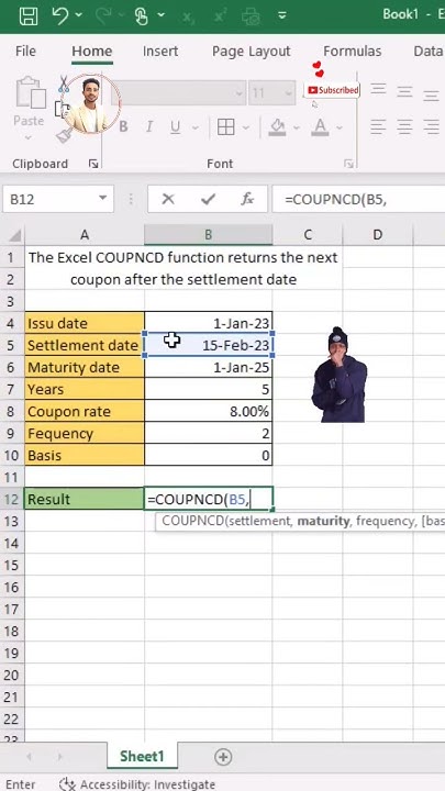 🚀How to COUPNCD #excel #exceltips #computereducation #exceltips - YouTube