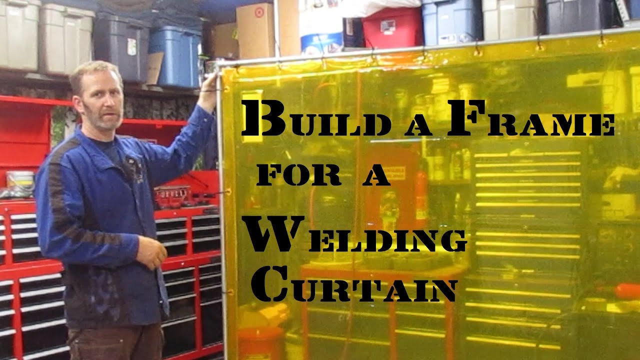 Building a welding frame for my welding curtain. - YouTube