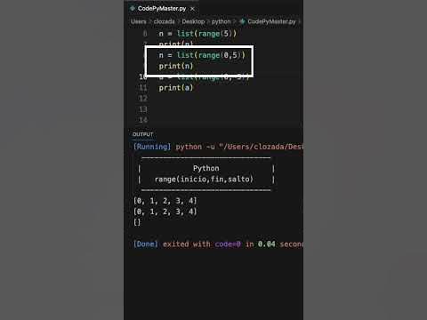 Dominando la creación de secuencias con el método range() en #python #pythontutorial #pythoncode ...