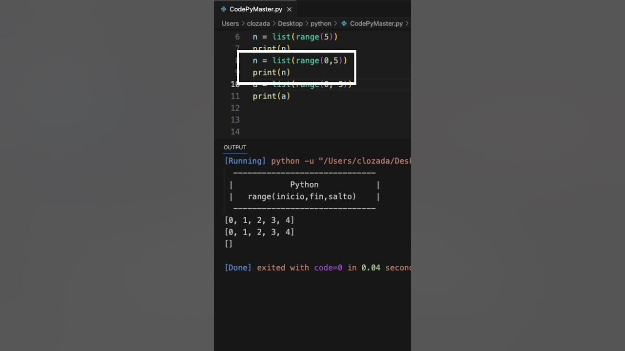 Dominando la creación de secuencias con el método range() en #python #pythontutorial #pythoncode ...