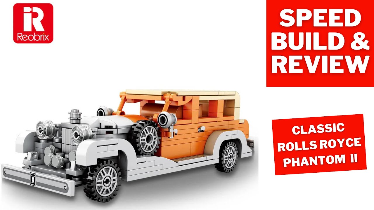 REOBRIX 810 ROLLS ROYCE PHANTOM 2 SPEED BUILD AND REVIEW, LEGO ...