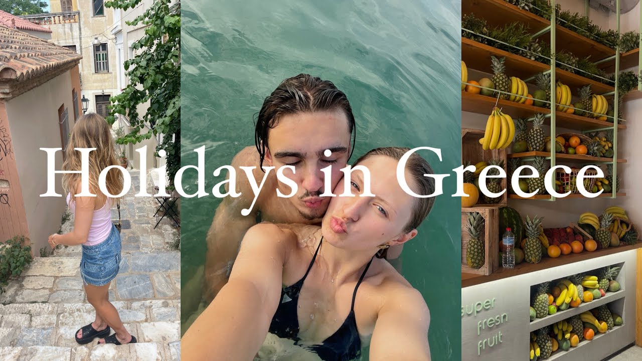 mini greece vlog | traveling, eating, chilling at the beach - YouTube