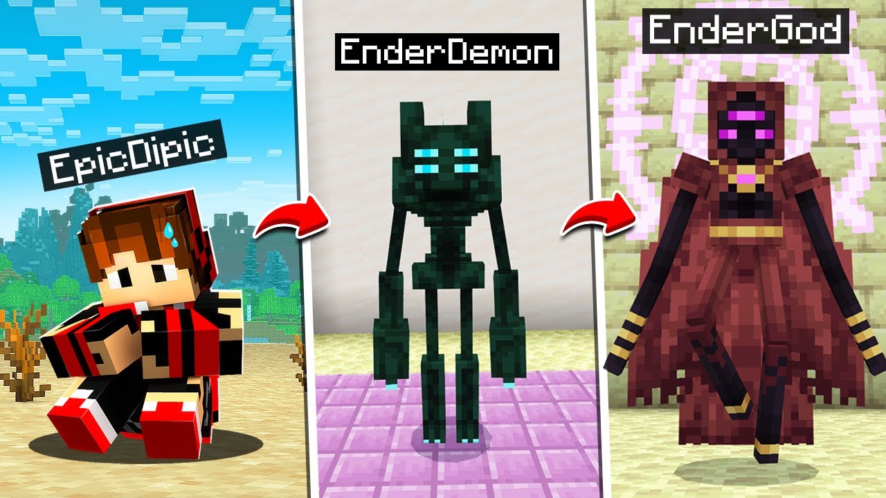 Evolving Into ENDERGOD To Save Minecraft World - YouTube