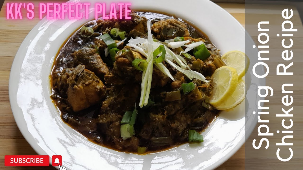 Spring Onion Chicken Recipe | Hare pyaaz wala chicken | Green Onion ...
