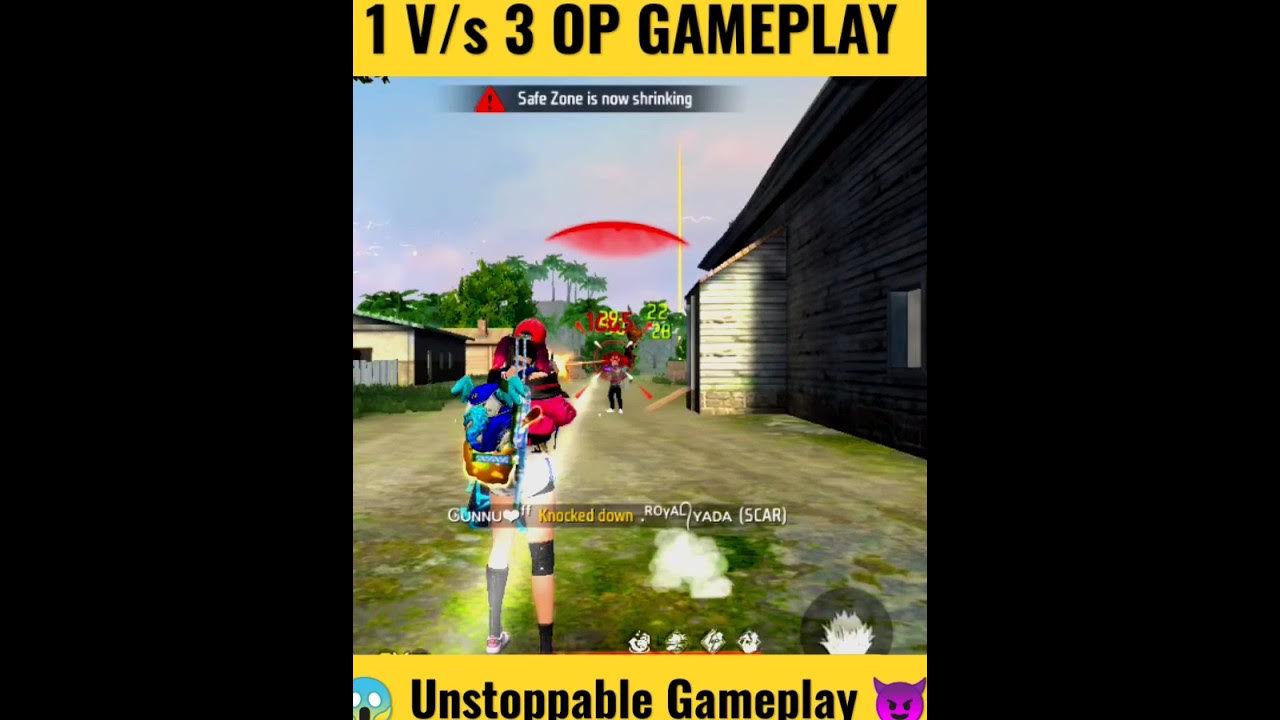 1V/S3 Op Gameplay Video 😱 #youtubeshorts #shorts #short #totalgaming #freefire #badge99 ...