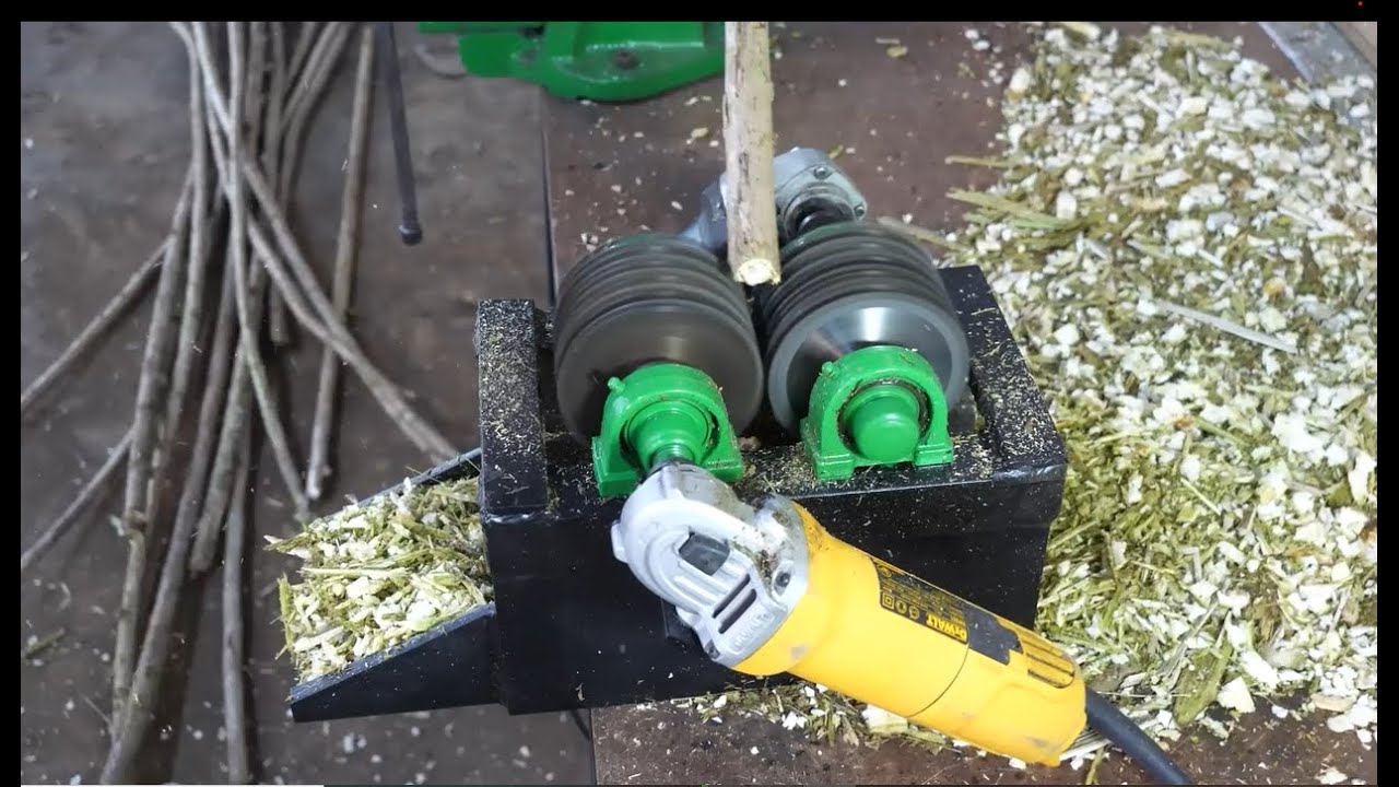 DIY- Twin Angle Grinder HACK - Make A Twin Angle Grinder Powered Wood ...