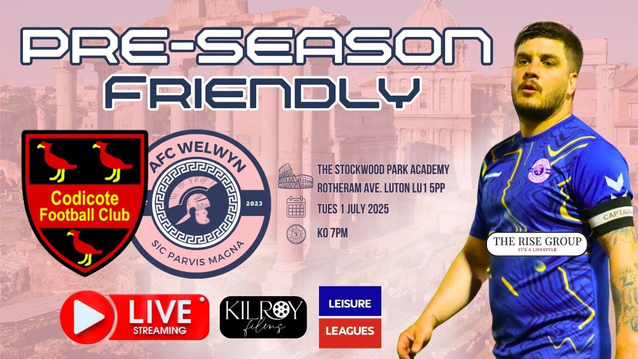 Codicote FC Vs AFC Welwyn | Friendly - YouTube