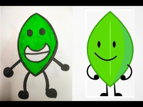 "Easy Step-by-Step Guide: Drawing Leafy from Battle for Dream Island ...