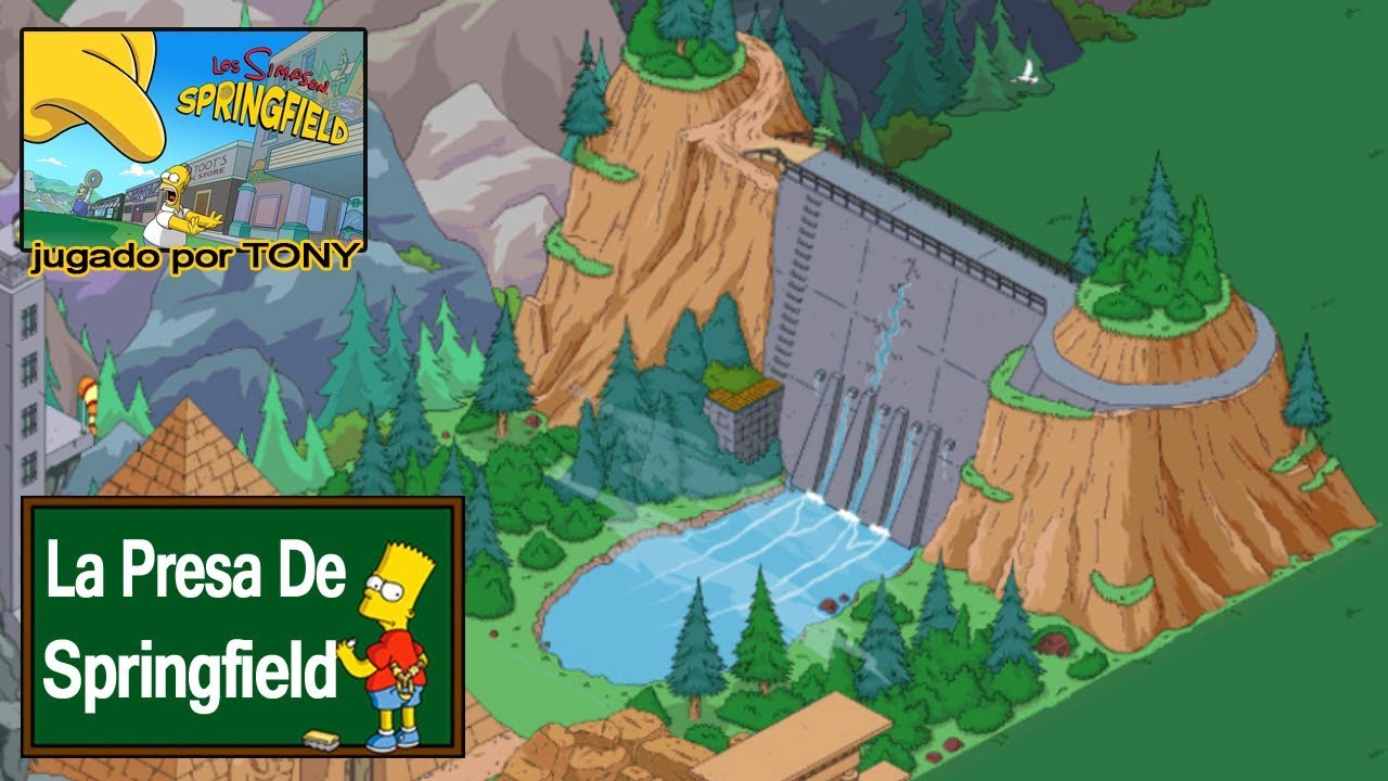Los Simpson Springfield "El Embalse de Springfield" por Tony - YouTube