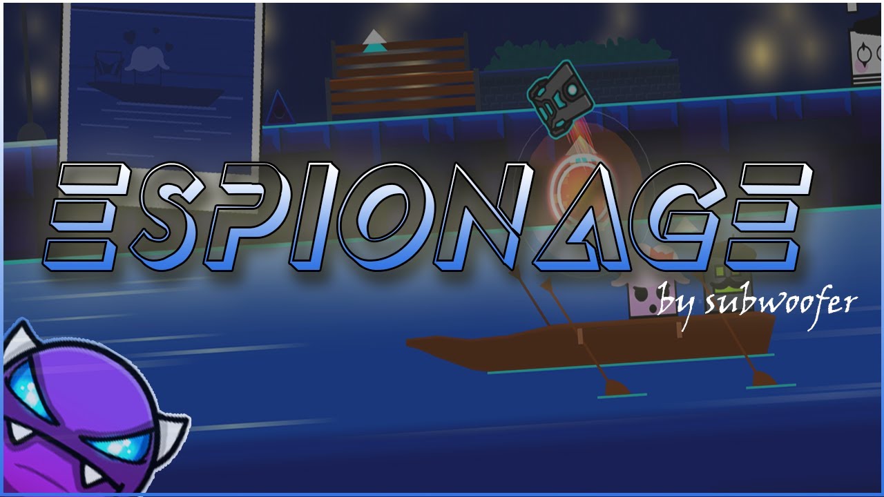 "Espionage" by Subwoofer | Easy Demon | Geometry Dash 2.2 | Lineshot# ...