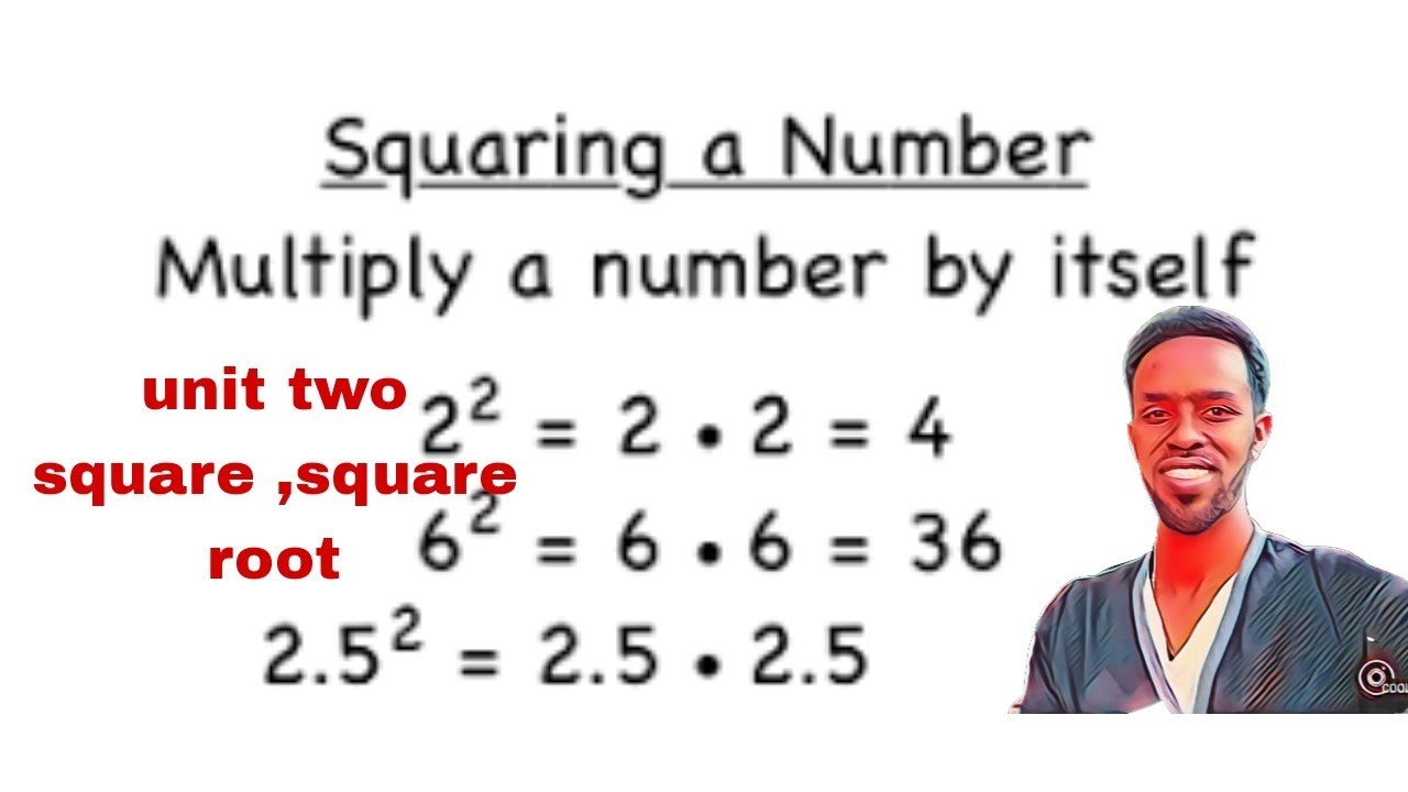 grade 8 unit two squaring a number - YouTube
