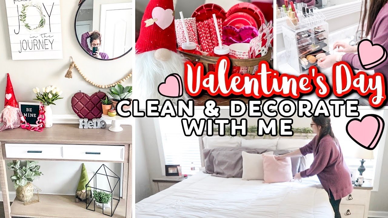 Valentine’s Day Decorate With Me 2021 | Decluttering Organizing ...