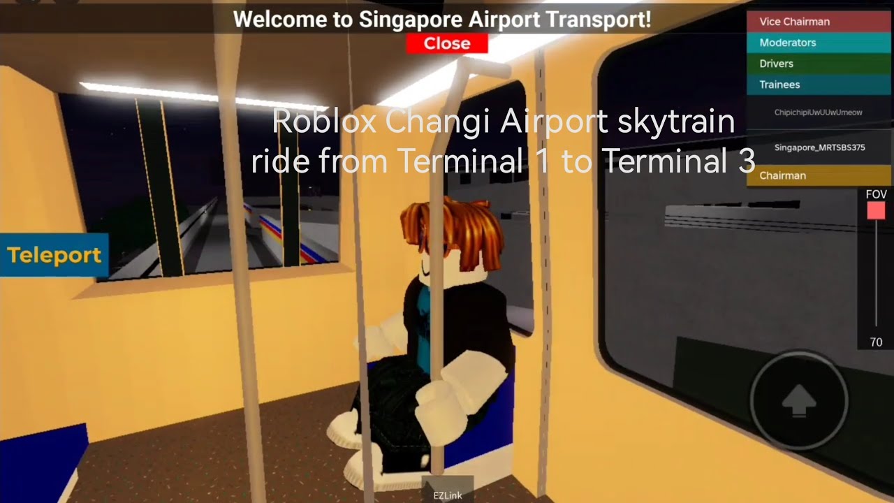 (Exclusive Roblox video) Airport skytrain ride from Terminal 1 to 3 ...