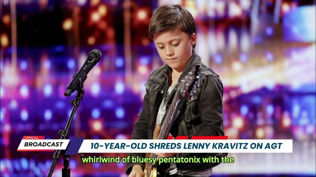 10-Year-Old Guitar Prodigy Stuns AGT with Lenny Kravitz Cover — Crowd Goes Wild! 🎸😱 - YouTube Music