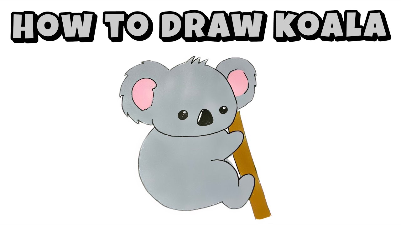 How to Draw Koala – Beginner's Guide to Drawing Animals with RavlykArt ...