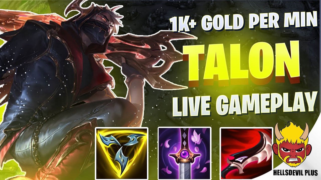 1K+ GOLD PER MINUTE TALON! - Wild Rift HellsDevil Plus Gameplay - YouTube