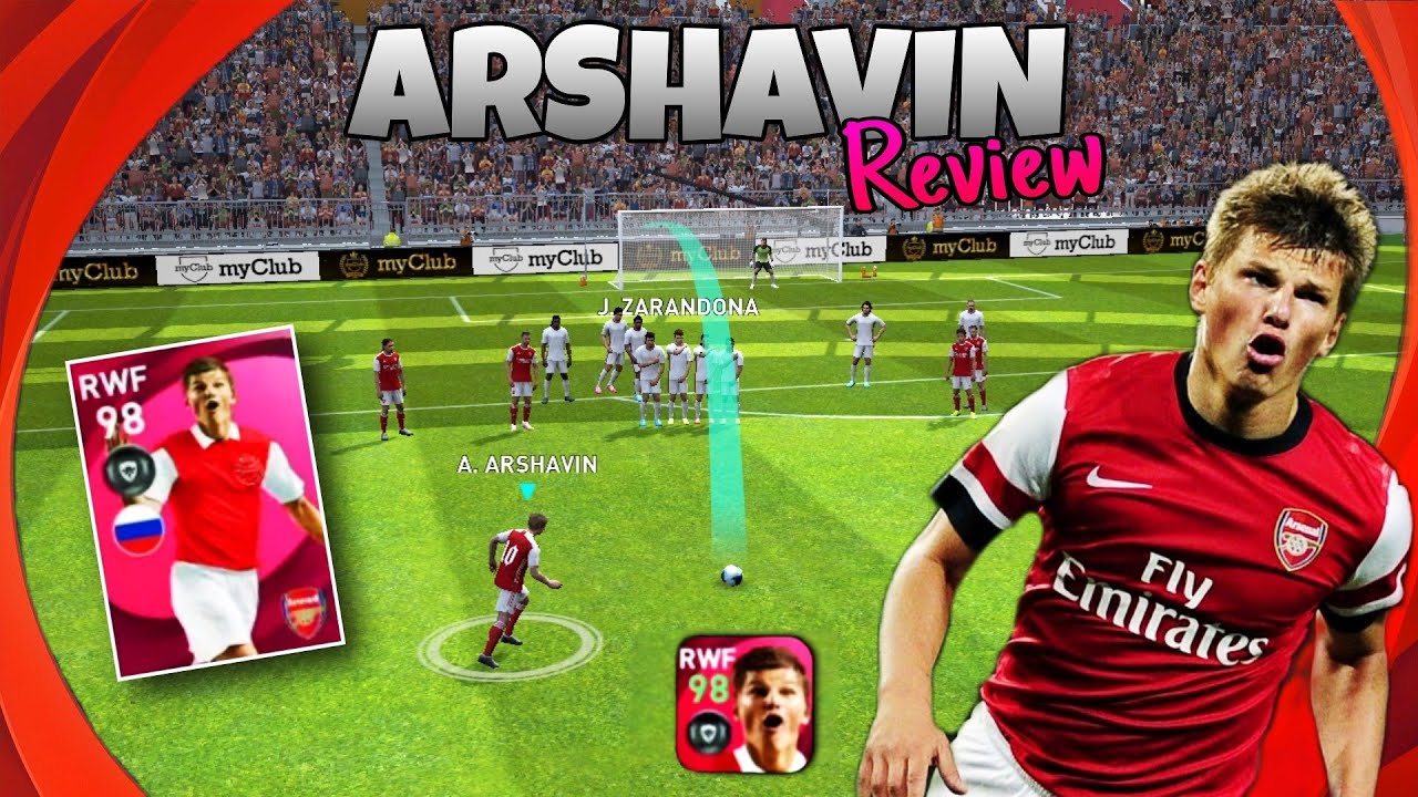 Iconic ARSHAVIN 98 Rated Review 🔥 The Little Genius 💥 Pes 2021 Mobile ...