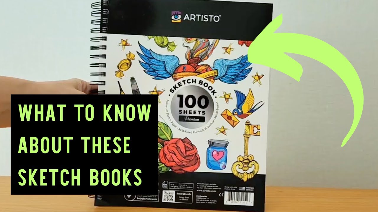 Artisto Premium Sketch Books for Drawing and Illustration Review - YouTube