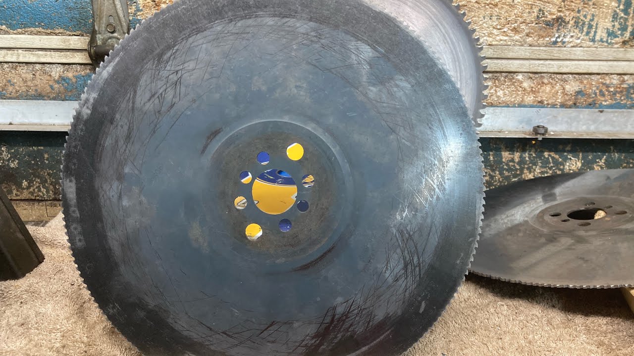 Grinding an actual cold saw - YouTube
