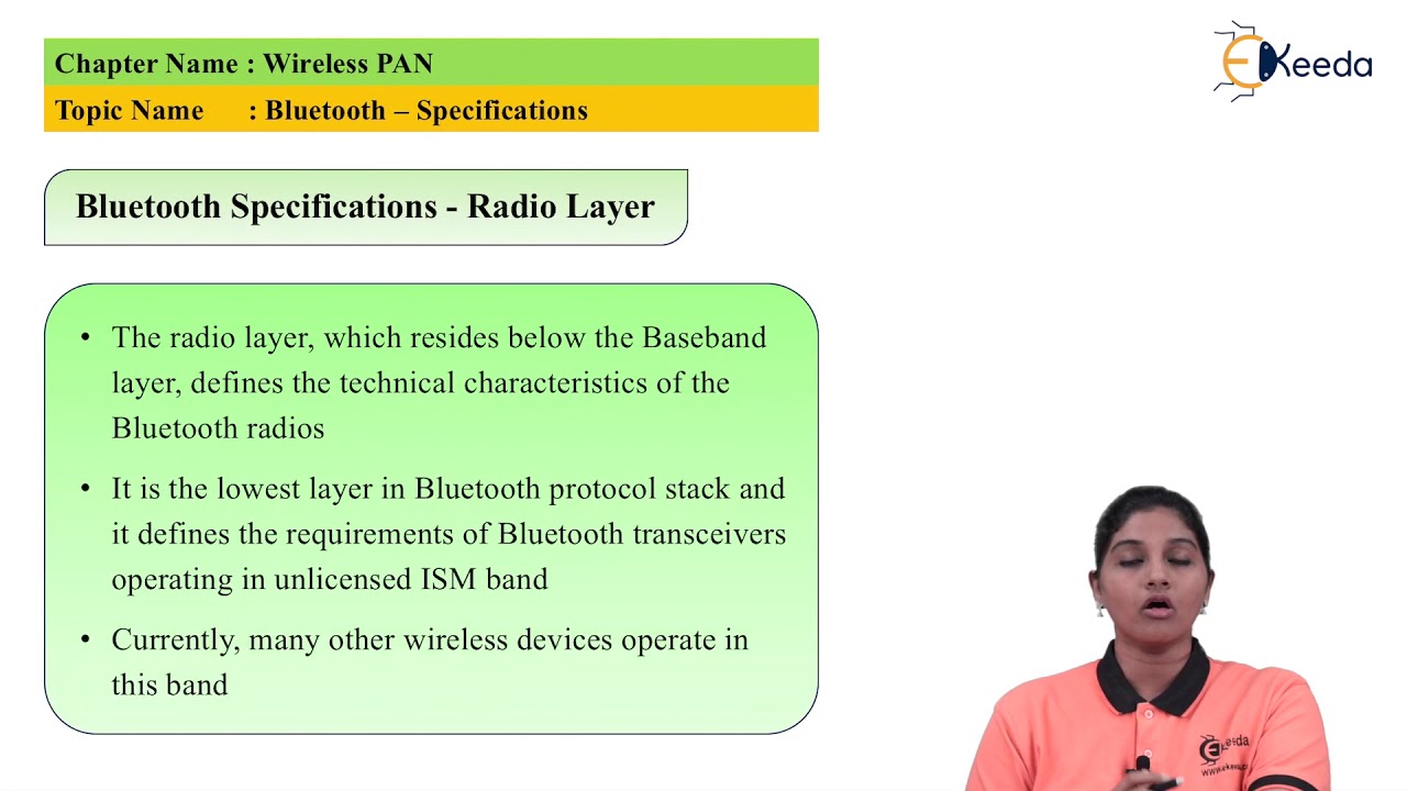 Bluetooth specifications - Wireless PAN - Wireless Networks. - YouTube